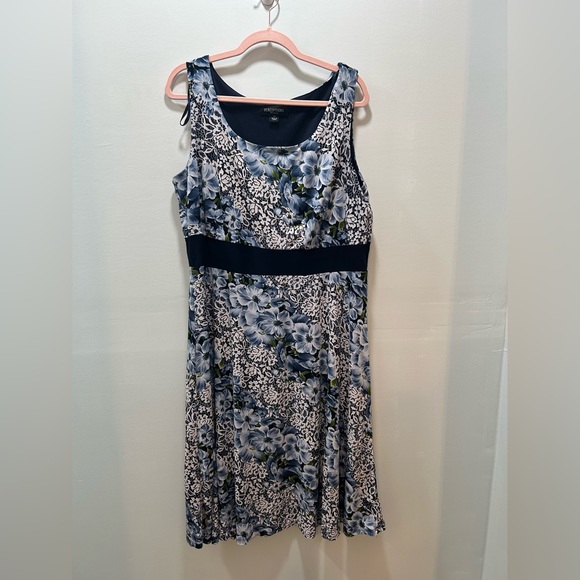 Perceptions | Dresses | Perceptions Woman Floral Blue Dress Size X ...